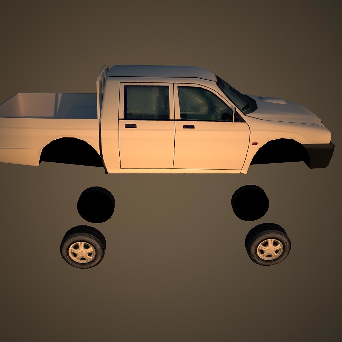 3d model mitsubishi l200 basic