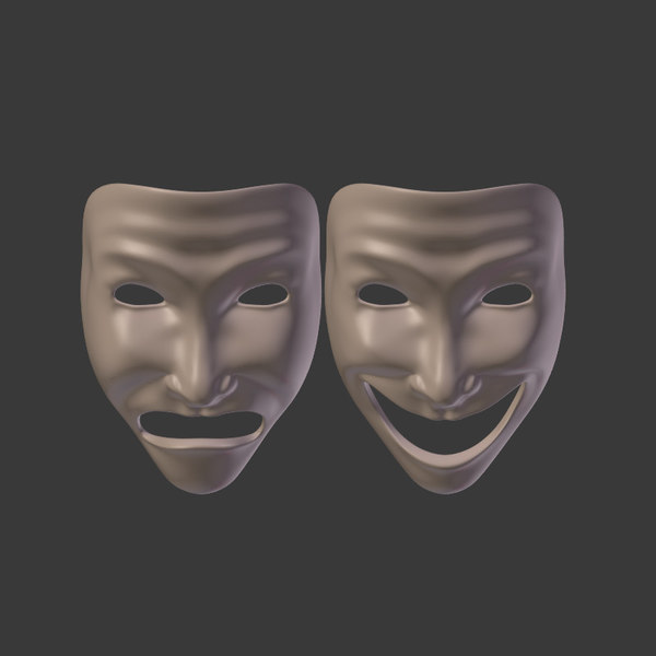 3d theatre mask