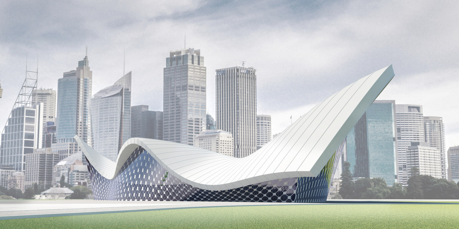 3d model modern futuristic