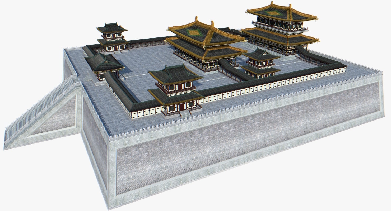 3d model of chinese palace
