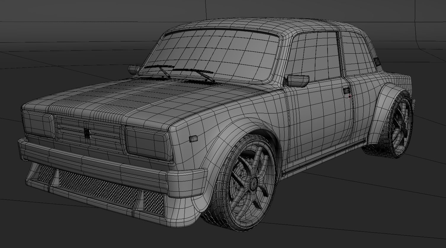 3d lada 2107 model