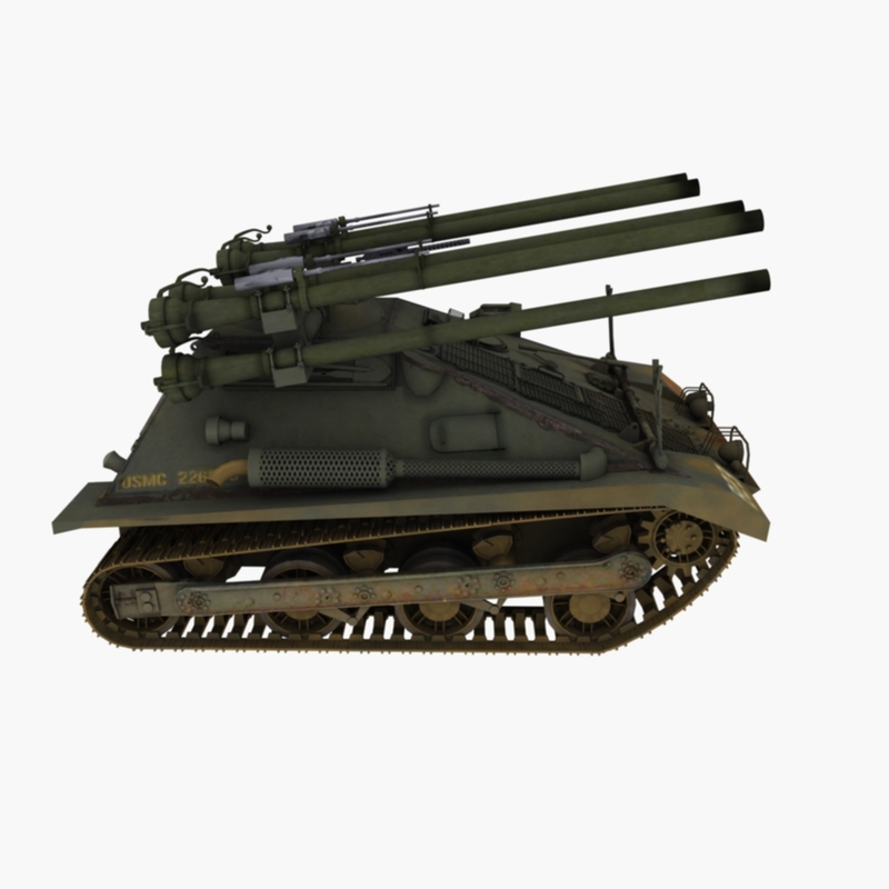3d model m50 ontos tank