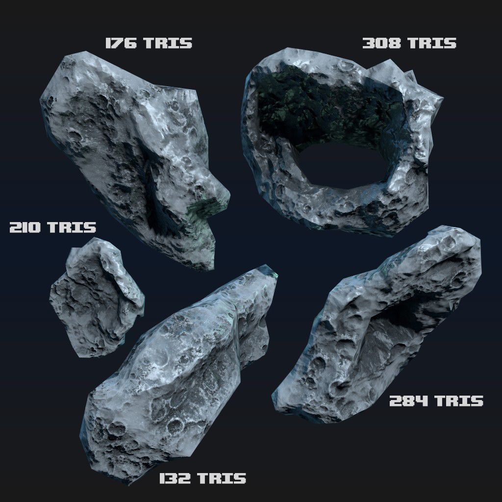 3d model asteroids
