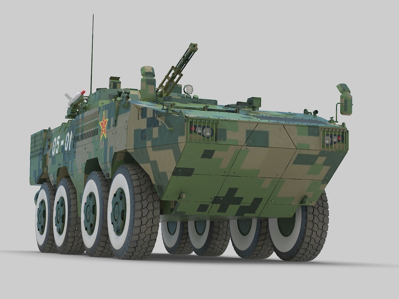 pla zbl-09 snow leopard 3d max