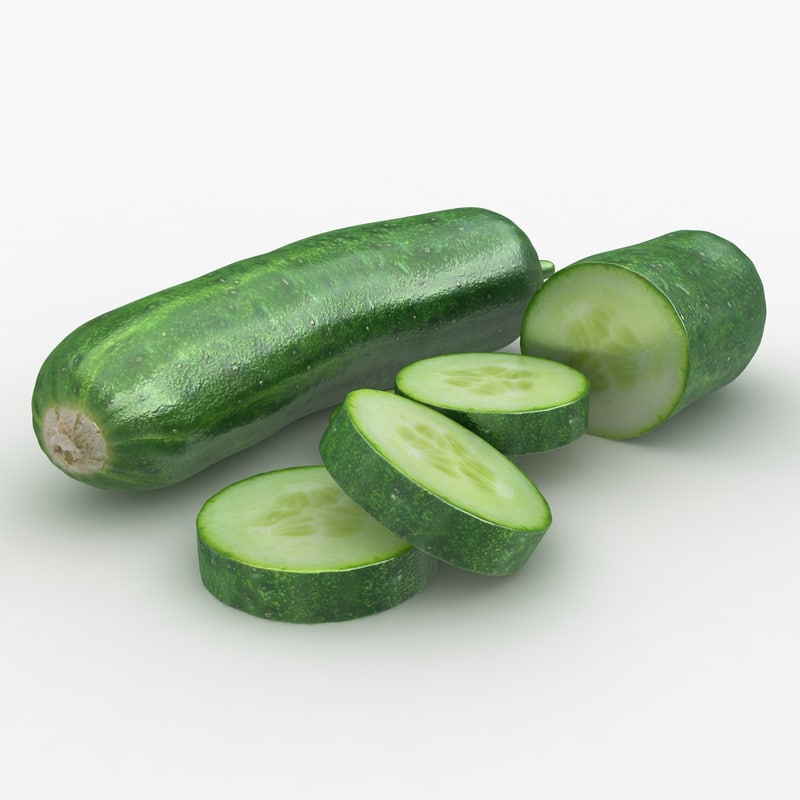 3d realistic cucumber model