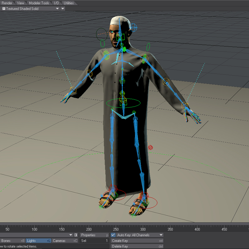 3d thobe ihram model