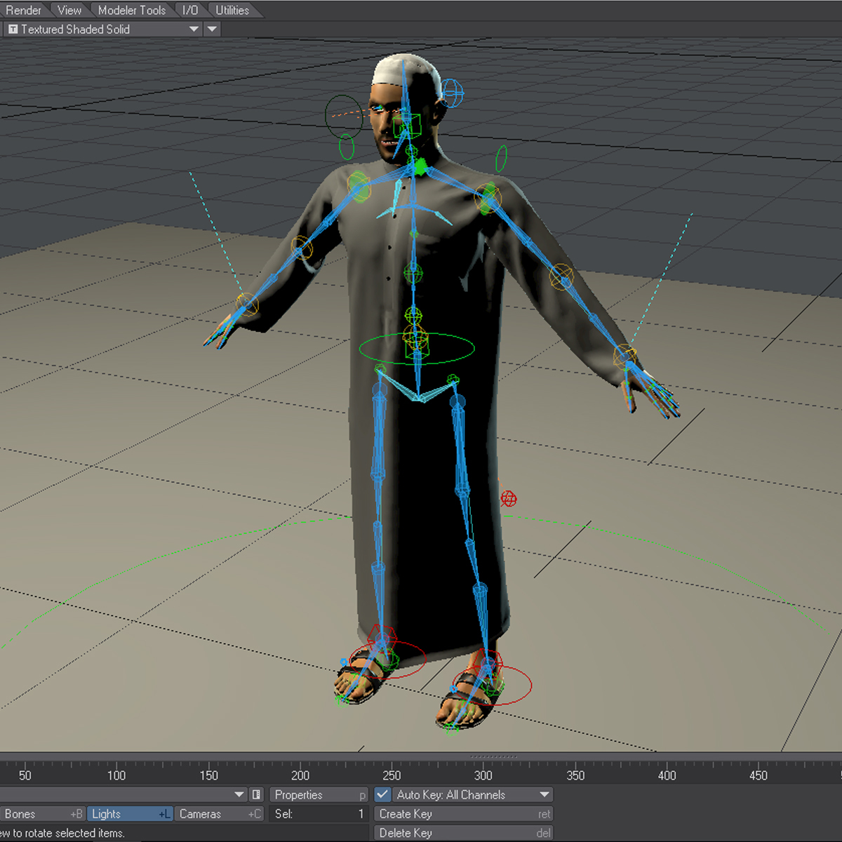 3d thobe ihram model