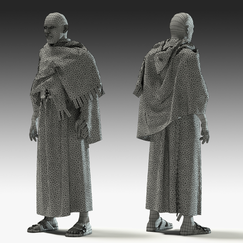 3d thobe ihram model