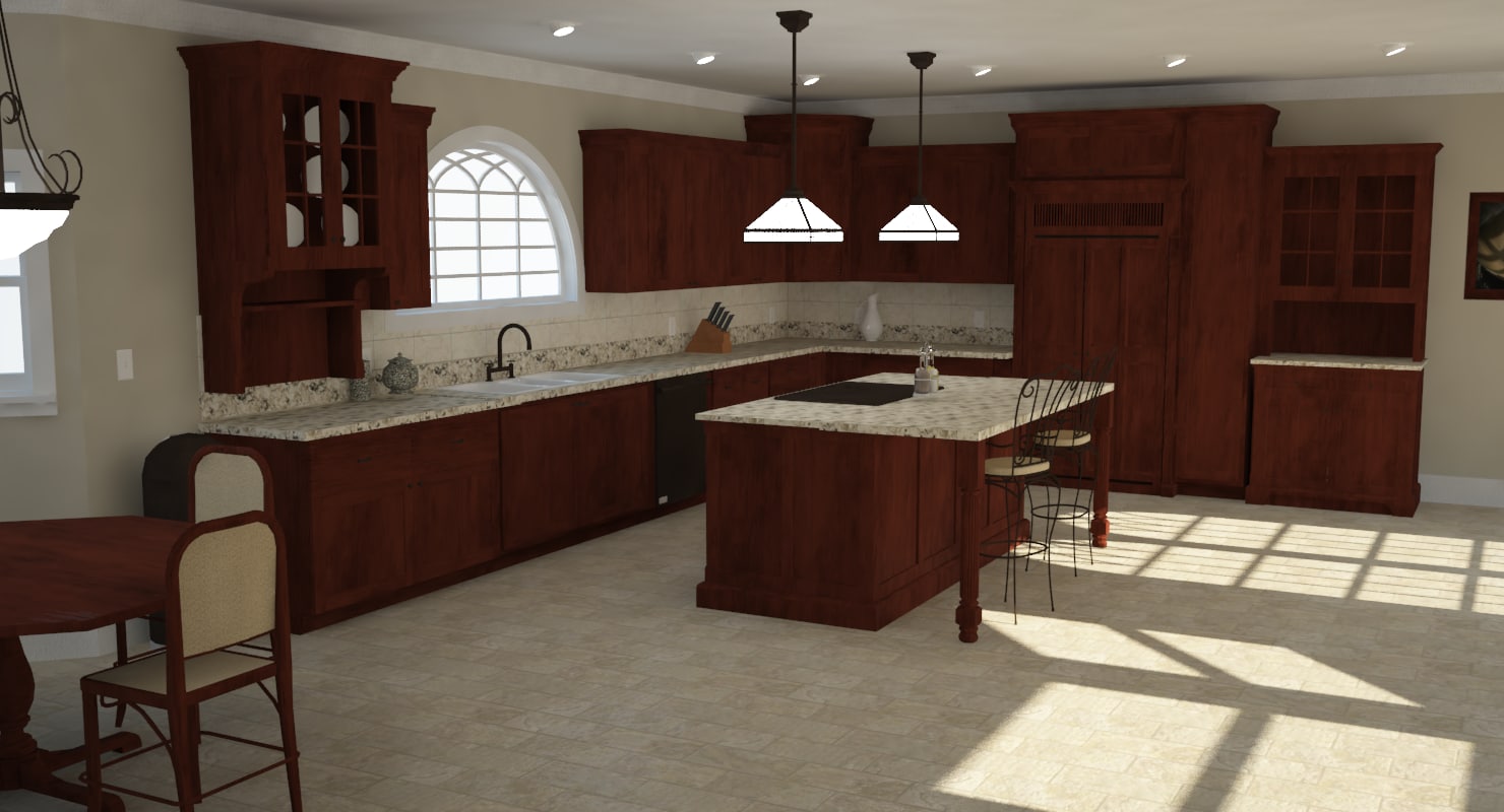 3d model kitchen interior