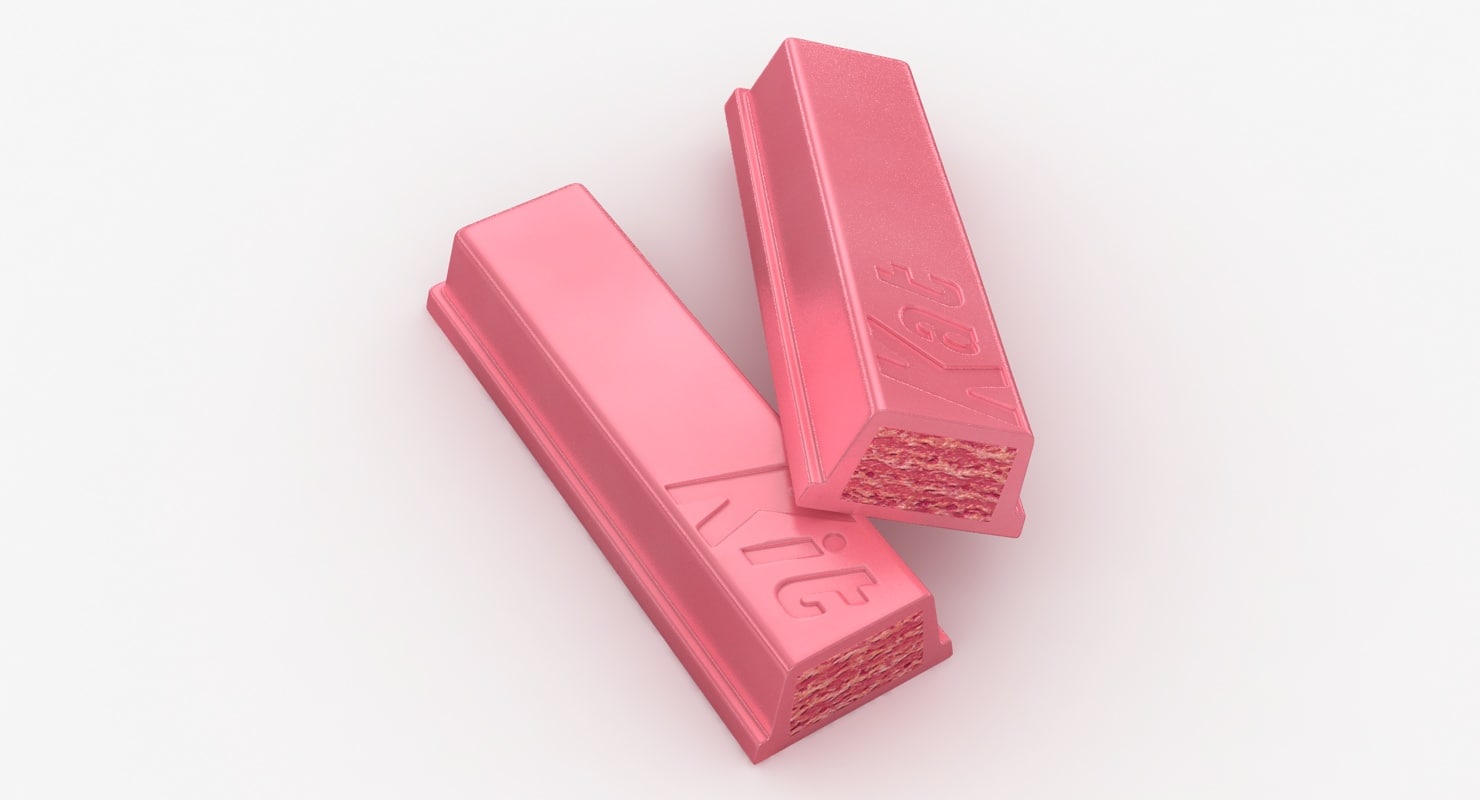 realistic broken kit kat 3d model