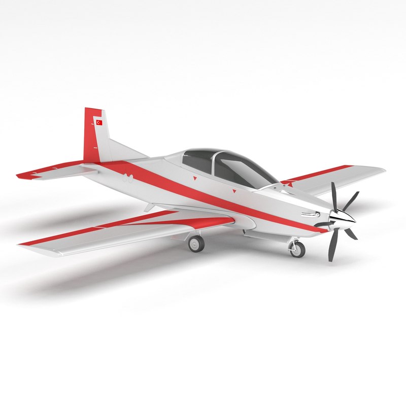 aircraft hurkus plane 3d max