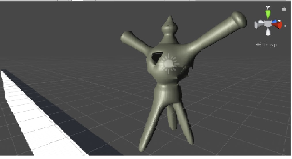 alien monster golem 3d model