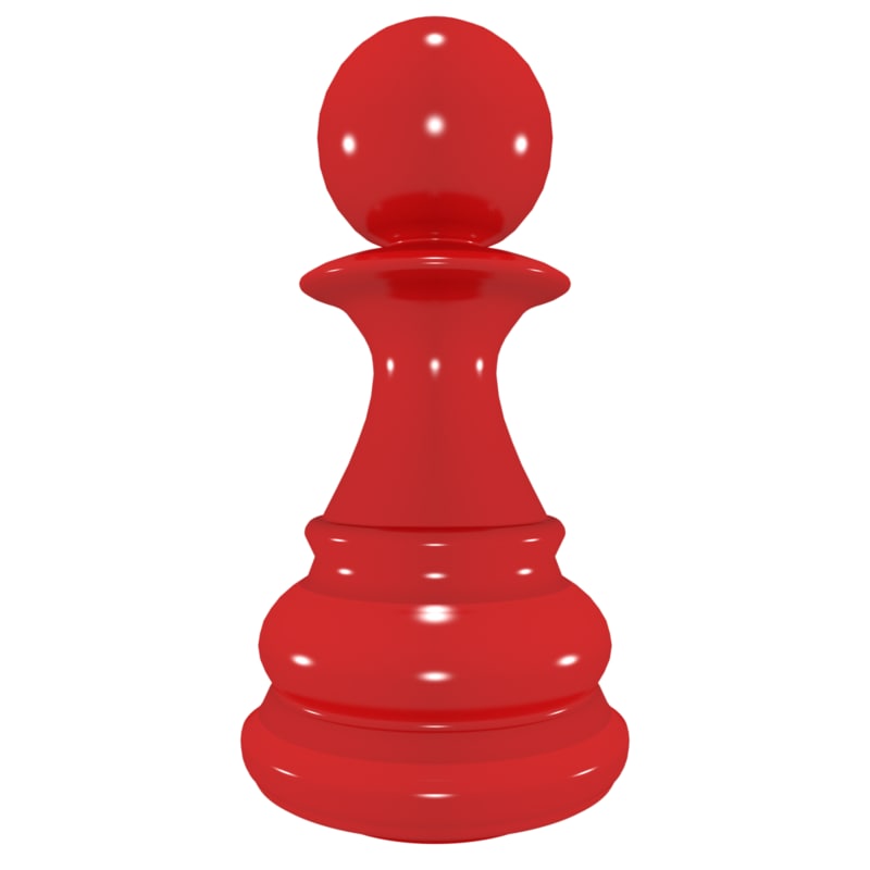 3d chess pawn model