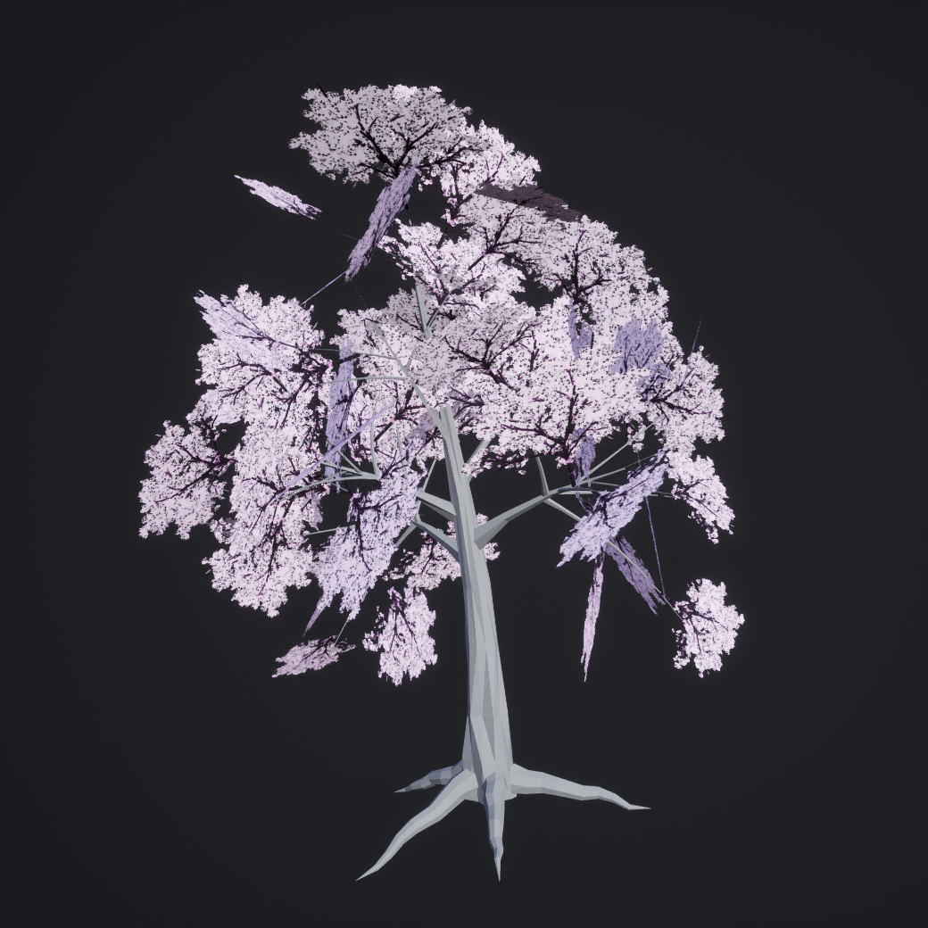 tree white 3d model