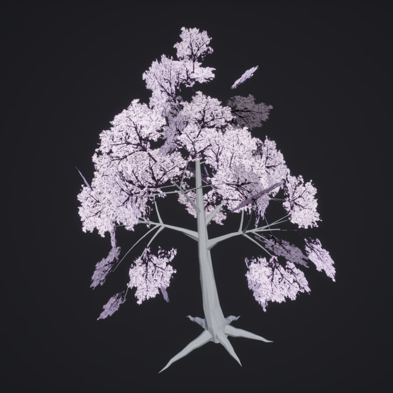 tree white 3d model