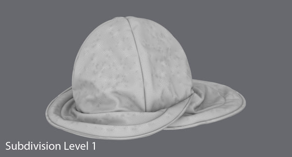 rain-hat-flat 3d max