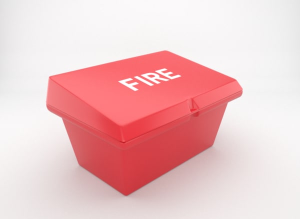 3d model fire-fighting sand box