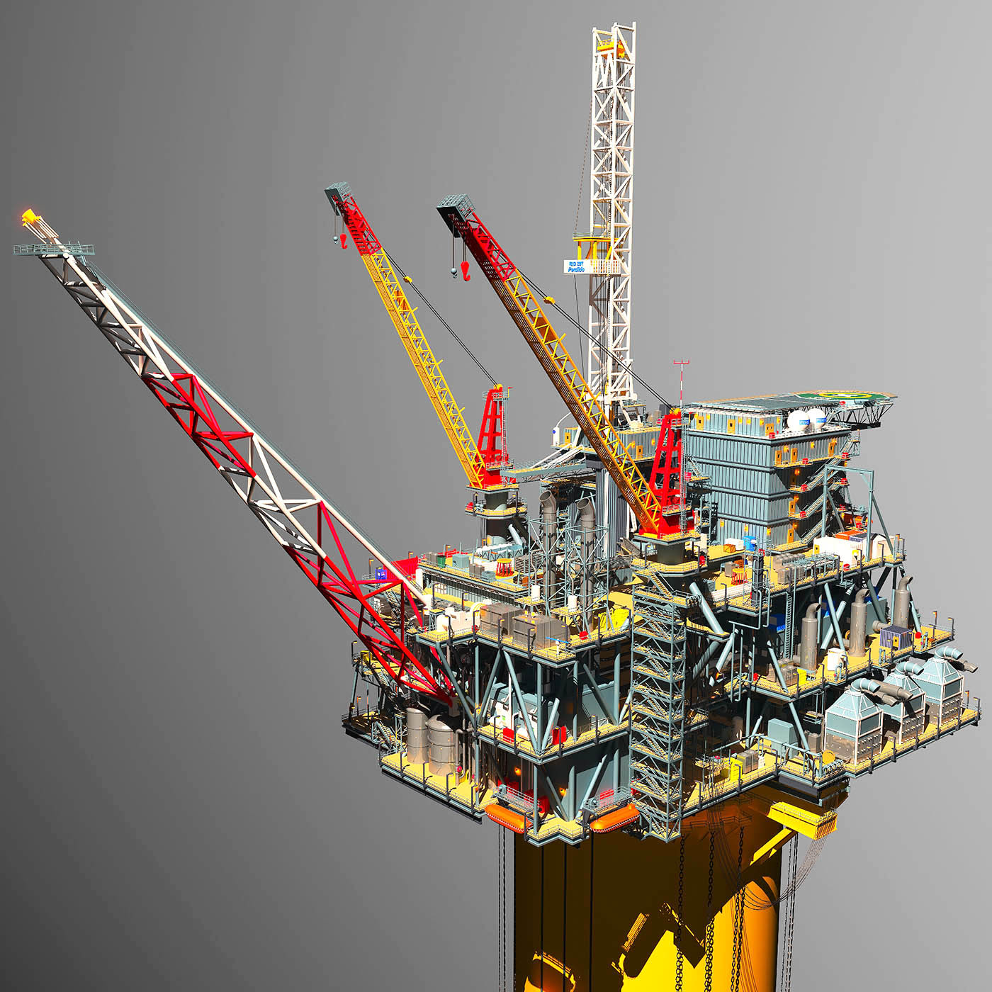 3d perdido oil platform