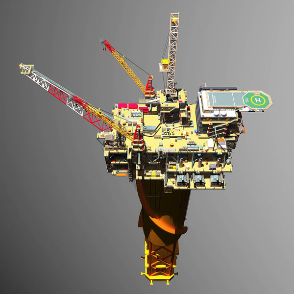 3d perdido oil platform