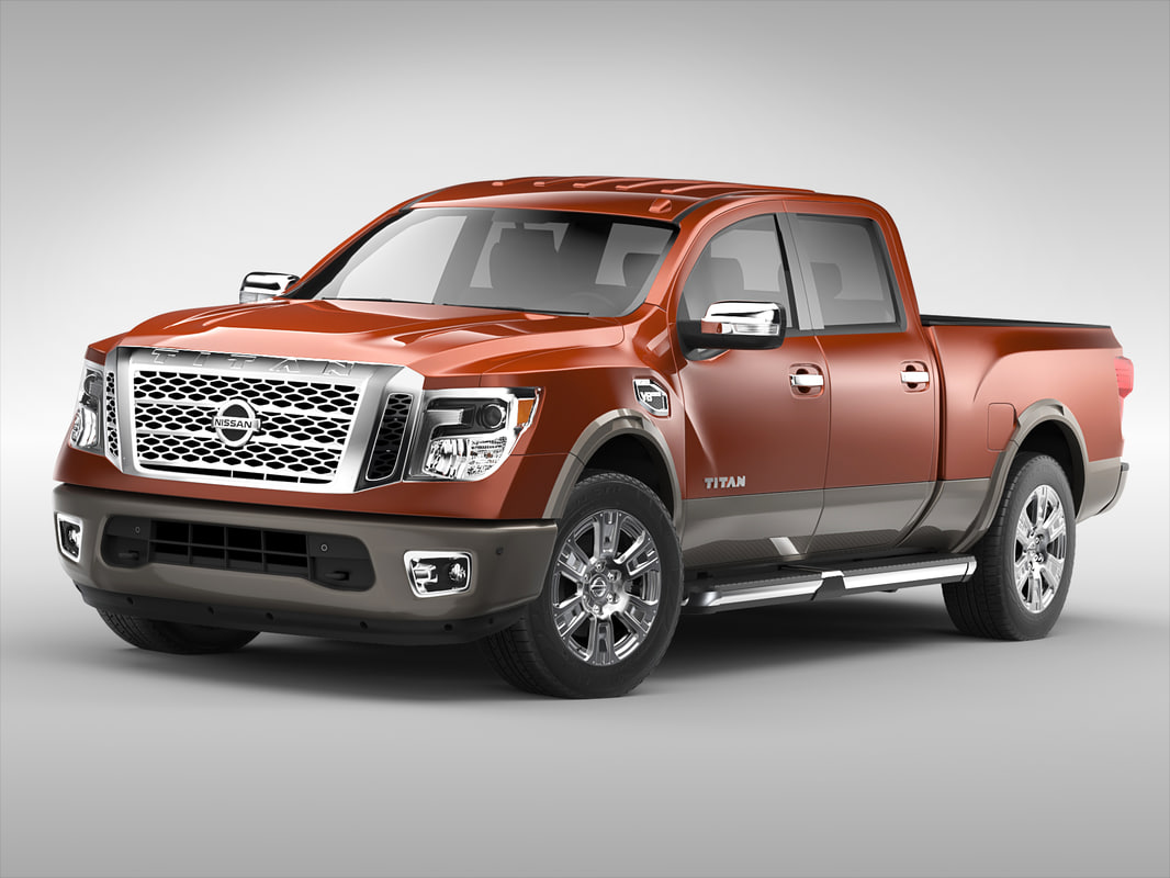 3d model nissan titan 2017