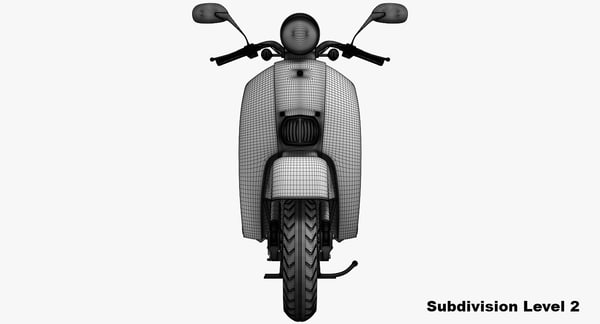 scooter 01 3d max