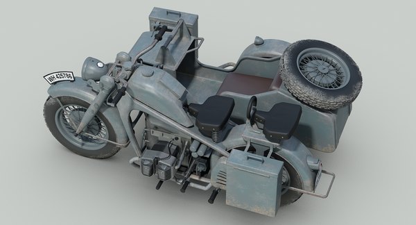 3d model ww2 german zundapp ks