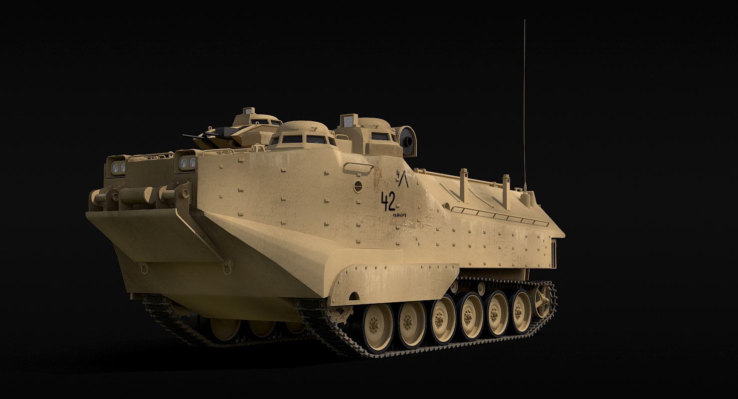 3d aav-p7 a1 desert camo model
