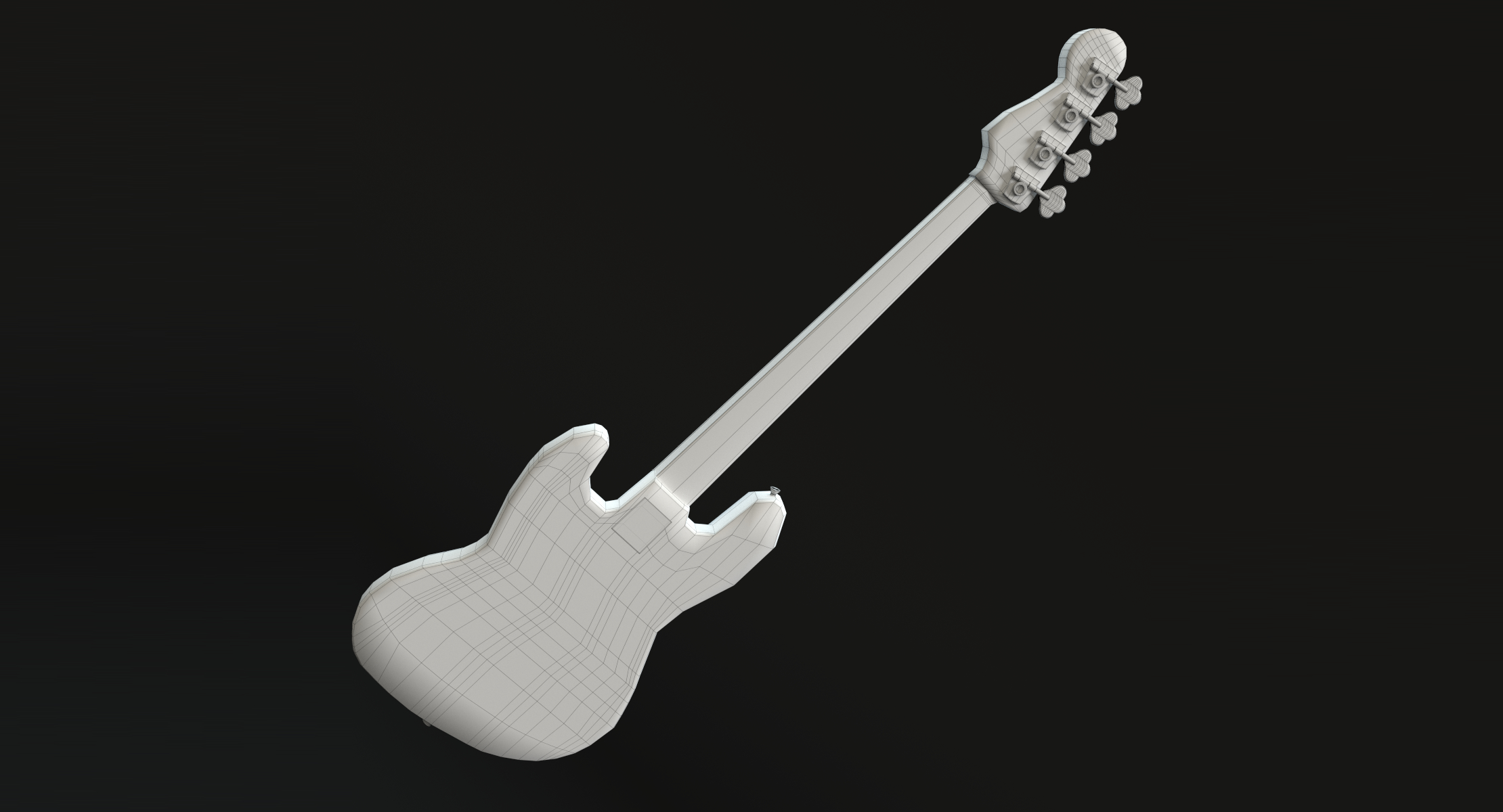 3d bass guitar model