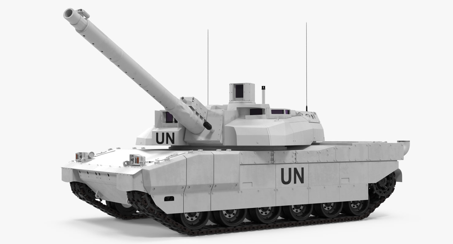Tank AMX-56 Leclerc联合国Rigged 3D模型3D模型 - TurboSquid 1134841