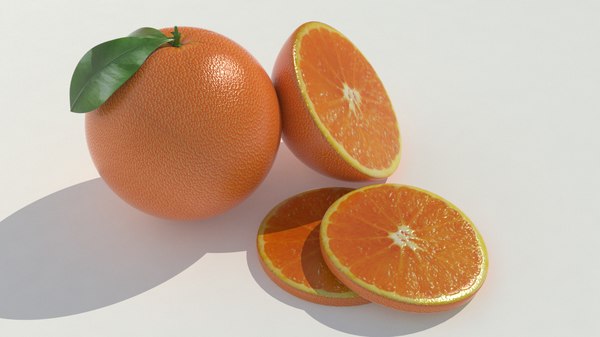 modelo 3d Naranja realista - TurboSquid 1134897