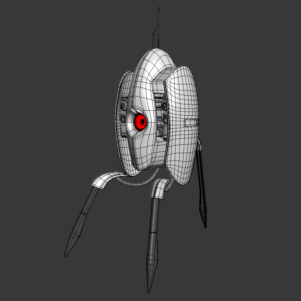 3d sentry turret portal 2 model