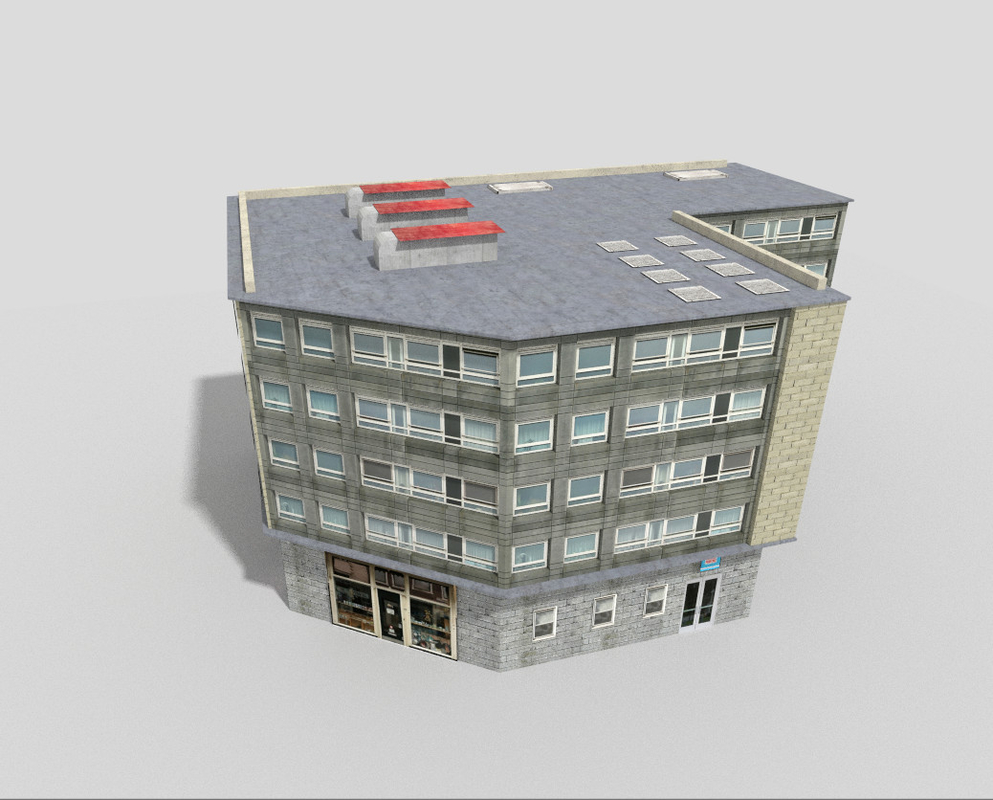 3d building games model