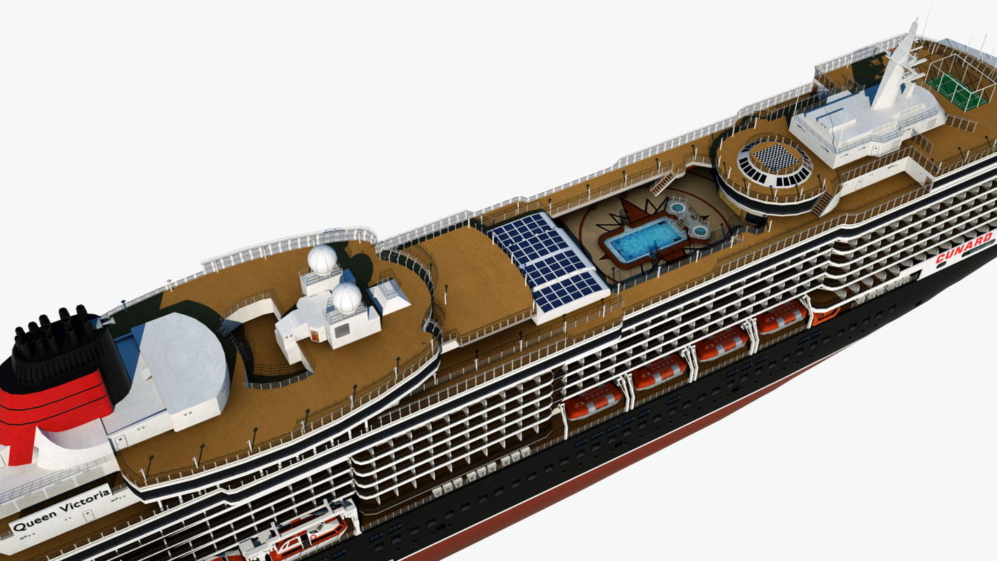 3d max cruise vessel queen victoria