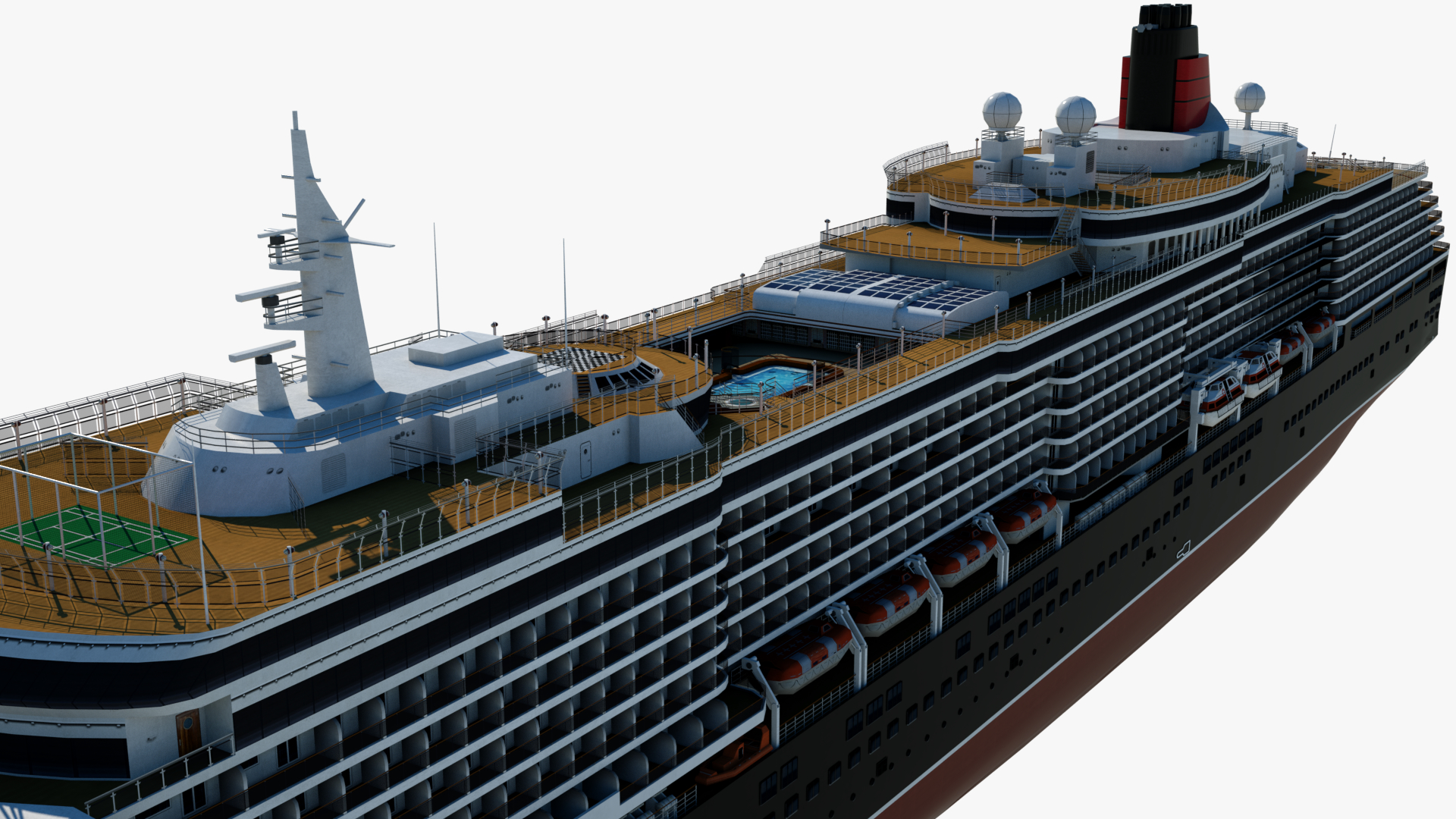 3d max cruise vessel queen victoria