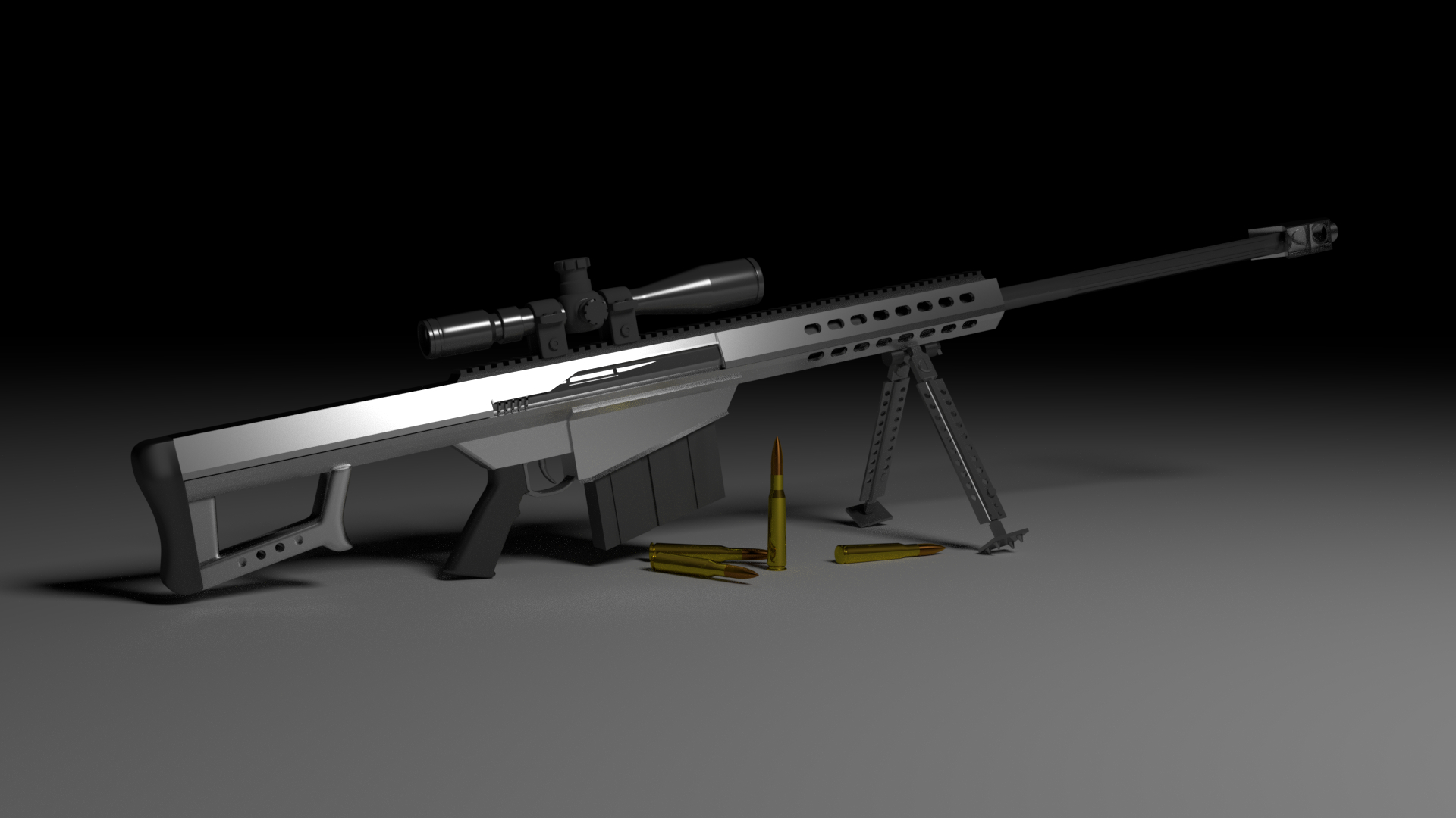 rifle 3d model