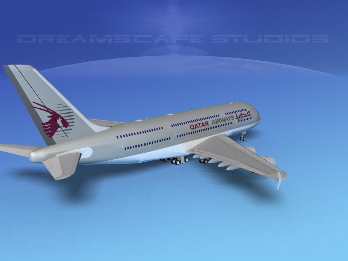 airbus a380 3d model