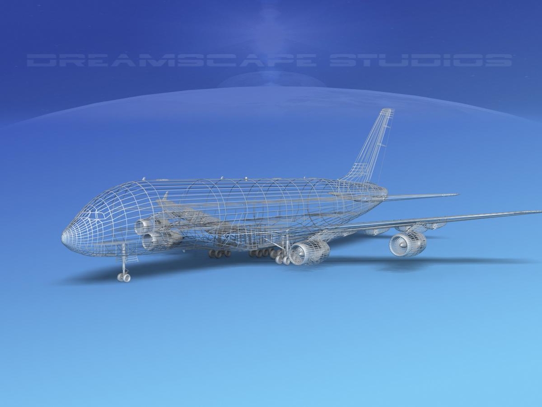 airbus a380 3d model