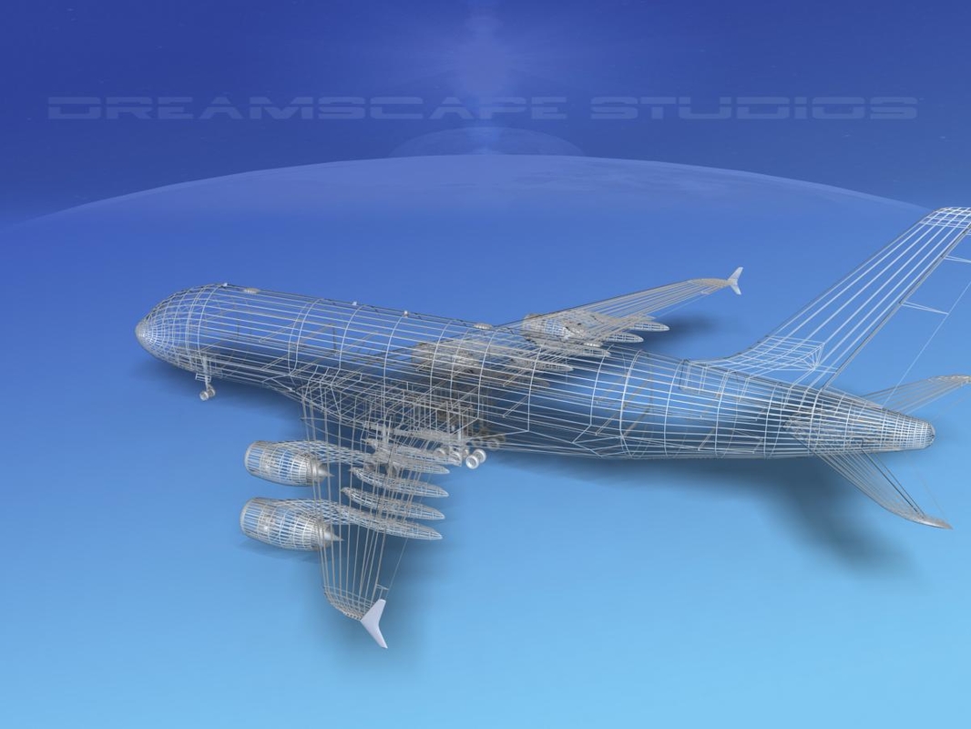 airbus a380 3d model