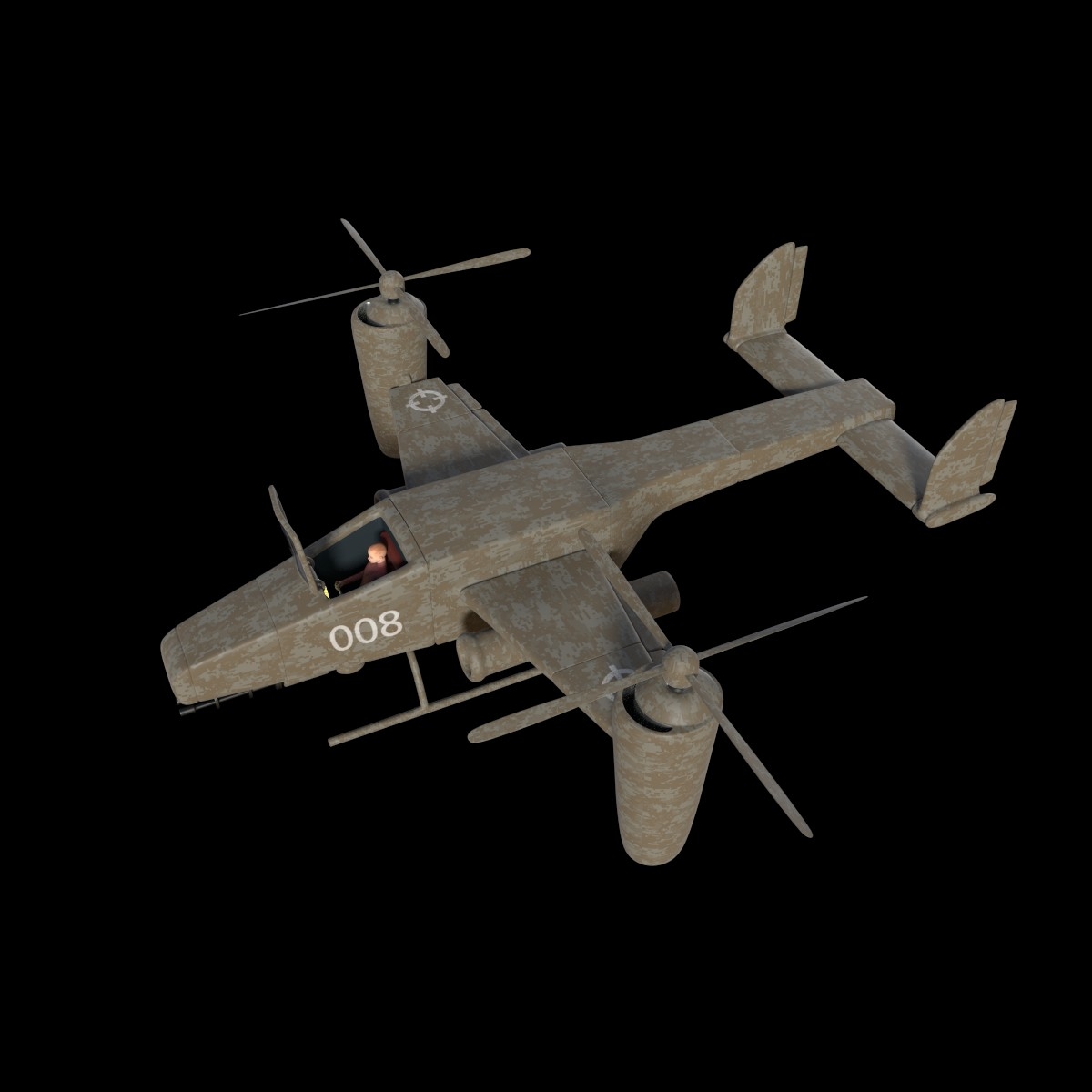 livre Convertiplane Modelo 3D - TurboSquid 1135482