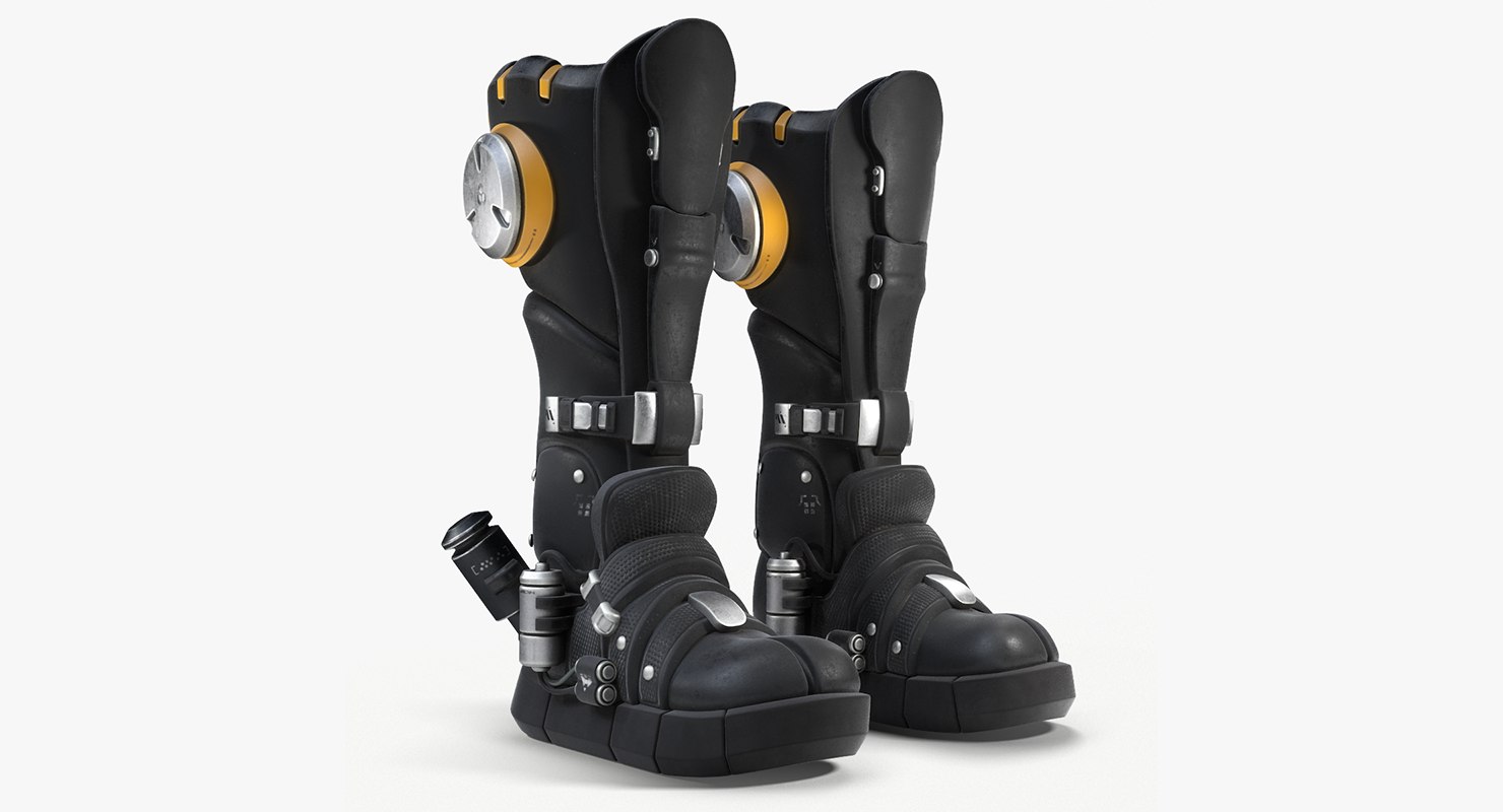sci-fi boots 3d c4d
