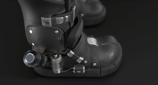 sci-fi boots 3d c4d