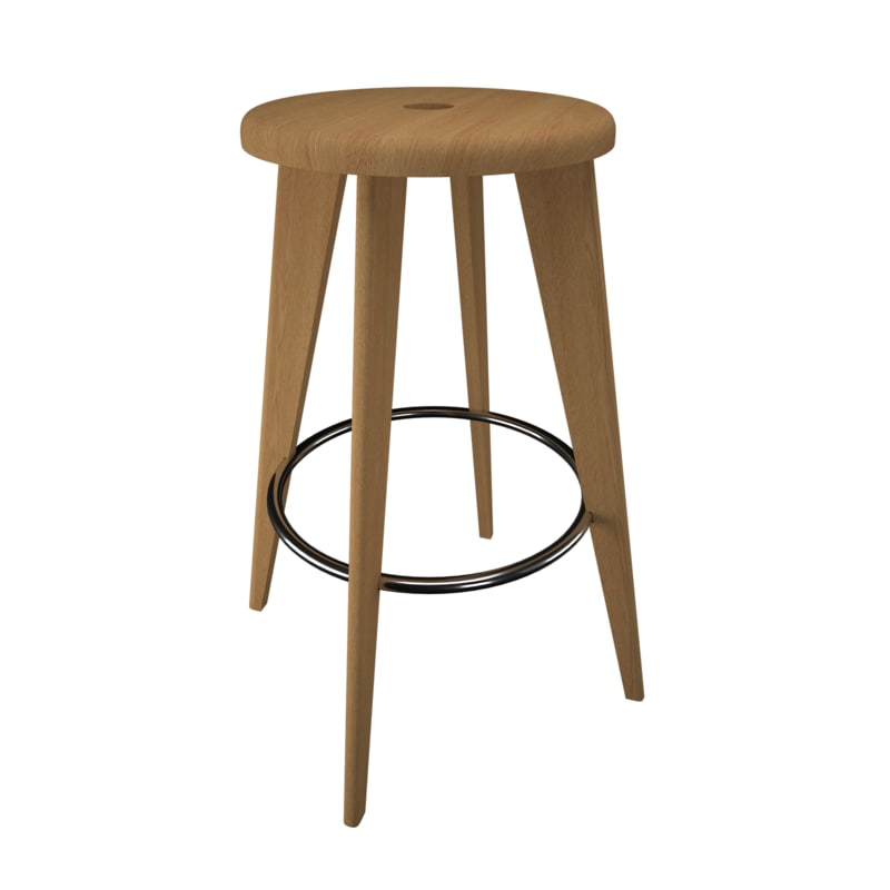 tabouret haut 3d model