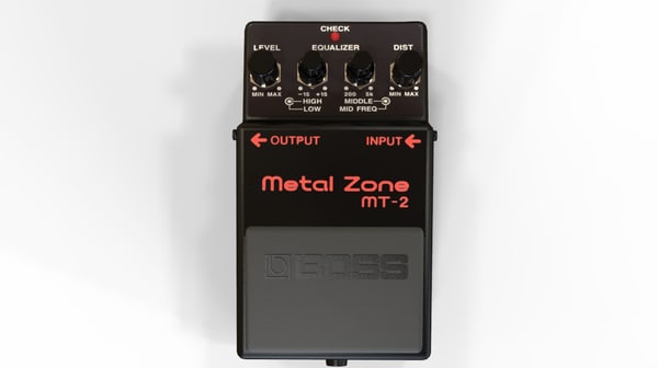 3d model metalzone mt-2 guitar