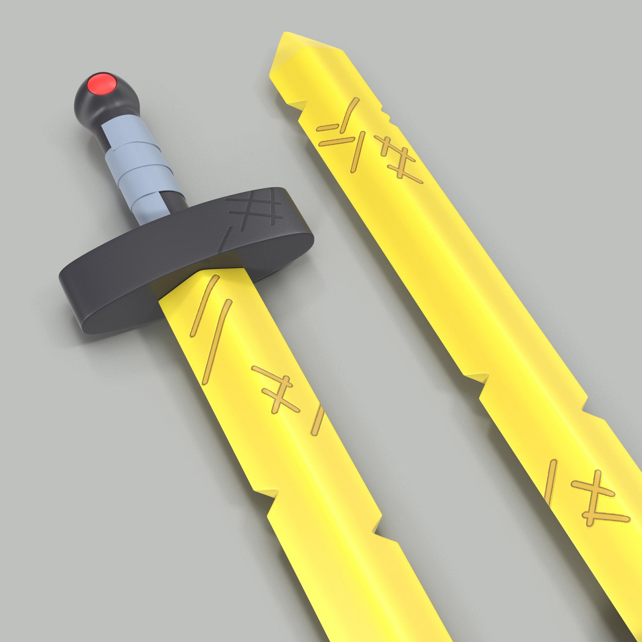 3d model finn s sword