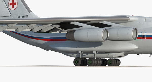 3d ilyushin il-76td s civilian model