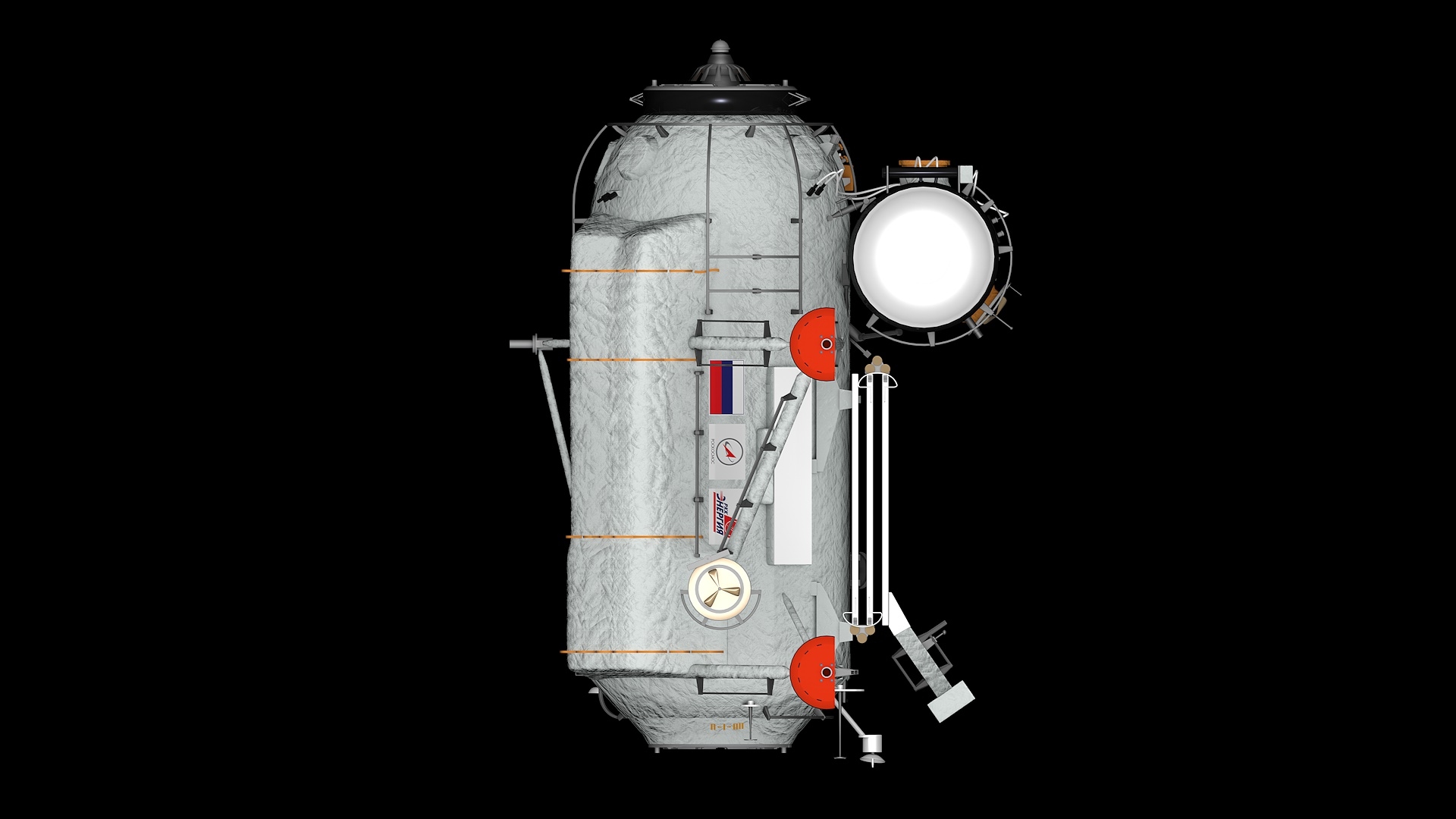 3d model of iss rassvet mini research