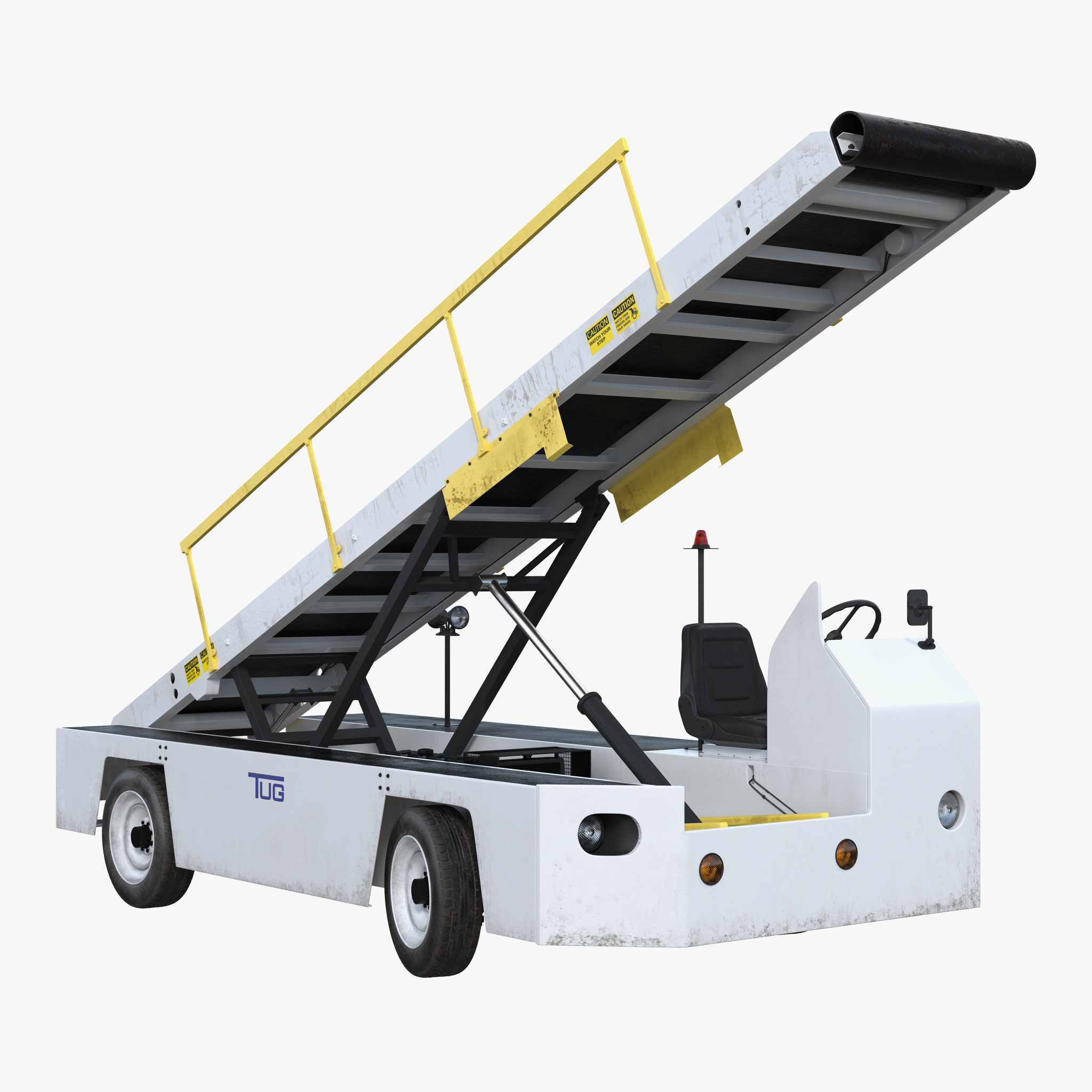 3d airport conveyor belt loader