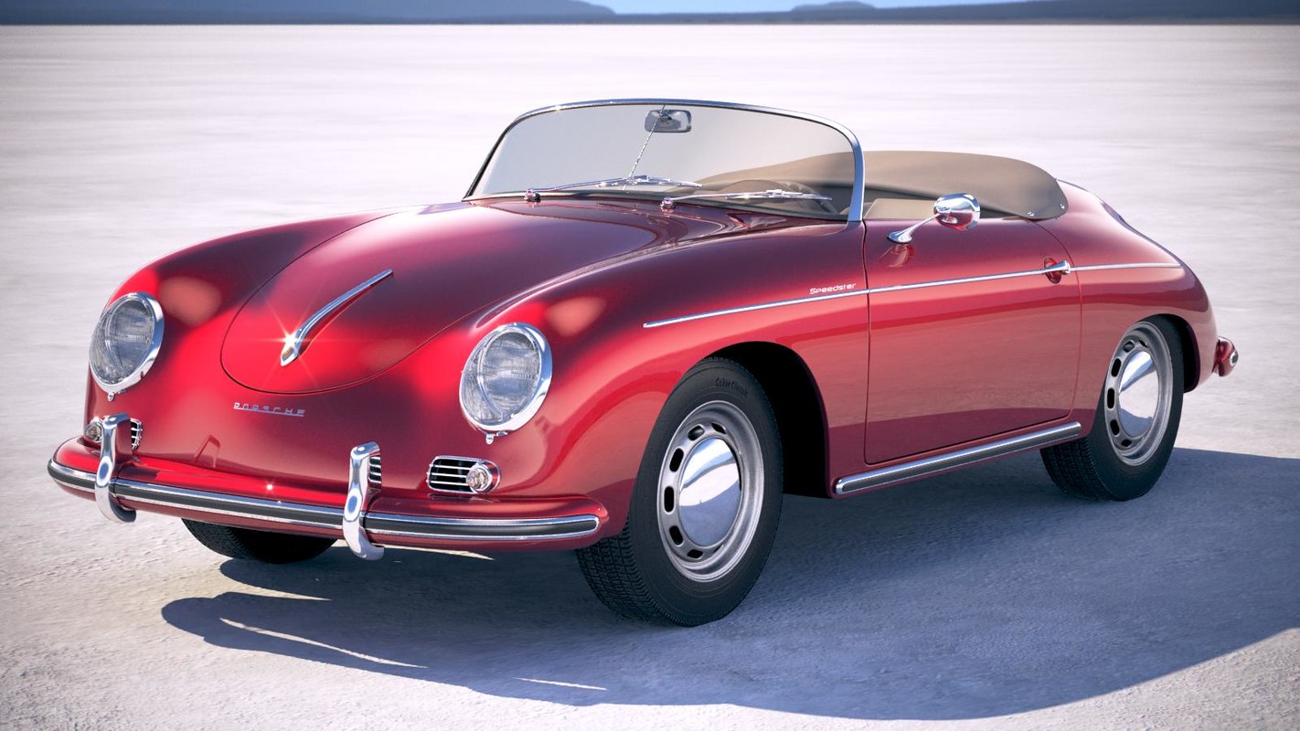 porsche 356 speedster 3d lwo