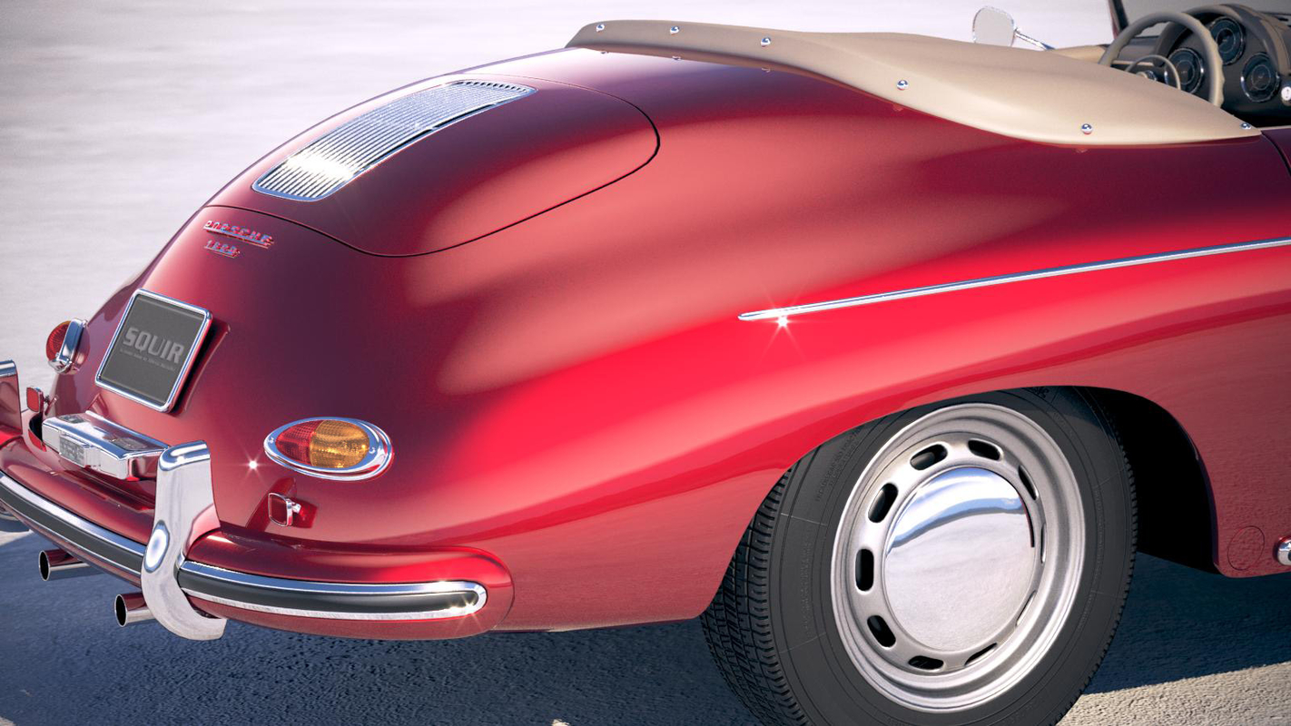 porsche 356 speedster 3d lwo