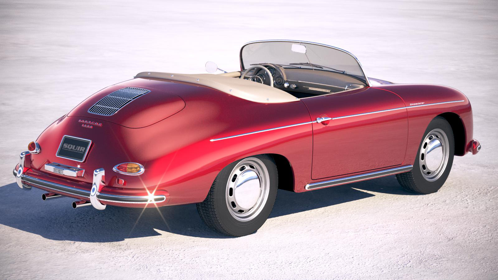 porsche 356 speedster 3d lwo